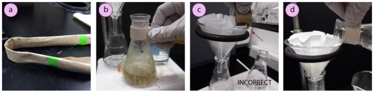 Decanting, gravity filtration and liquid transferring - Safrole