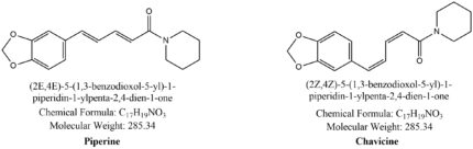 Piperine - Safrole