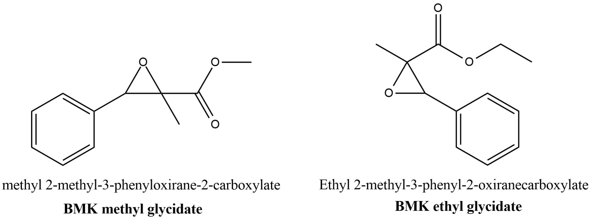 BMK Glycidates. Glycidic Esters. - Safrole