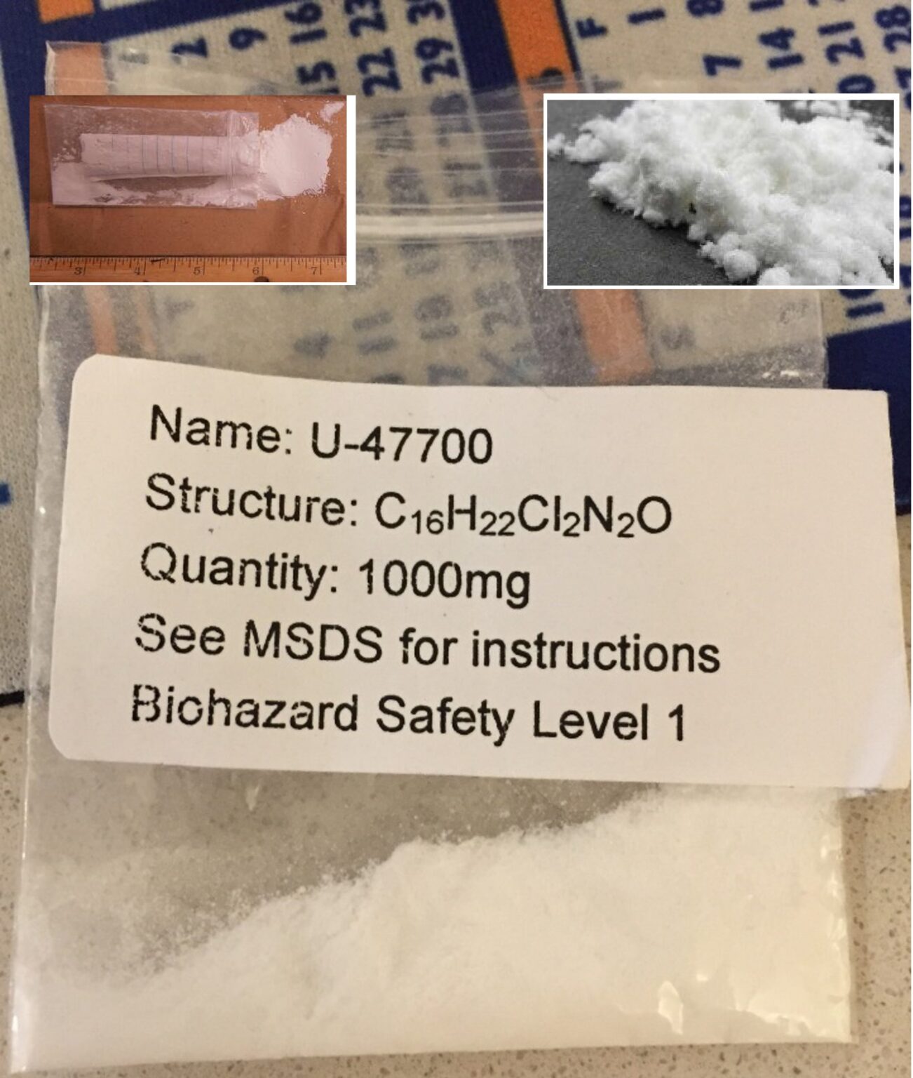 U-47700 (U4) : Synthesis, Uses, and Legality - Safrole